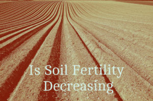 Is Soil Fertility Decreasing?
